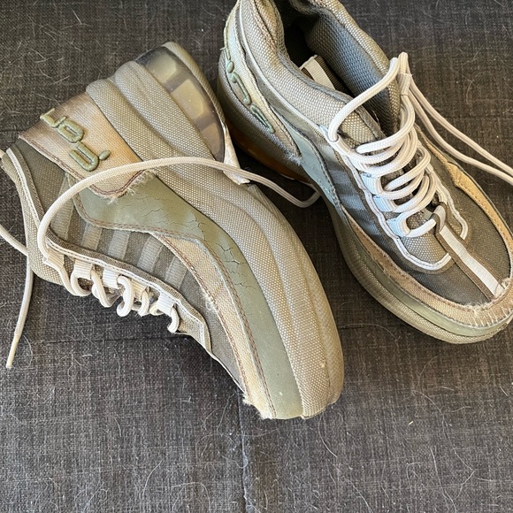 fornarina | Shoes | Fornarina Hunter Green Mesh Platform Sneakers ...